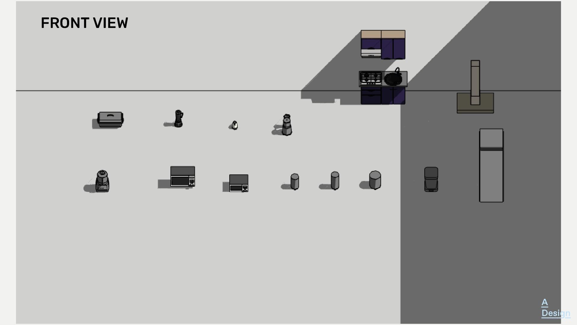 Kitchen - Revit 3D model | CGTrader