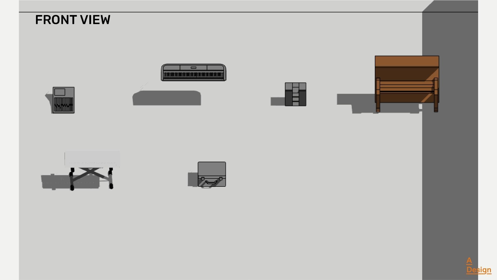 Music Equipment - Revit 3D model | CGTrader