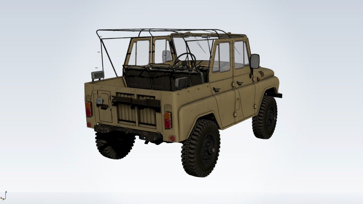 1970 Uaz 469 3D model | CGTrader