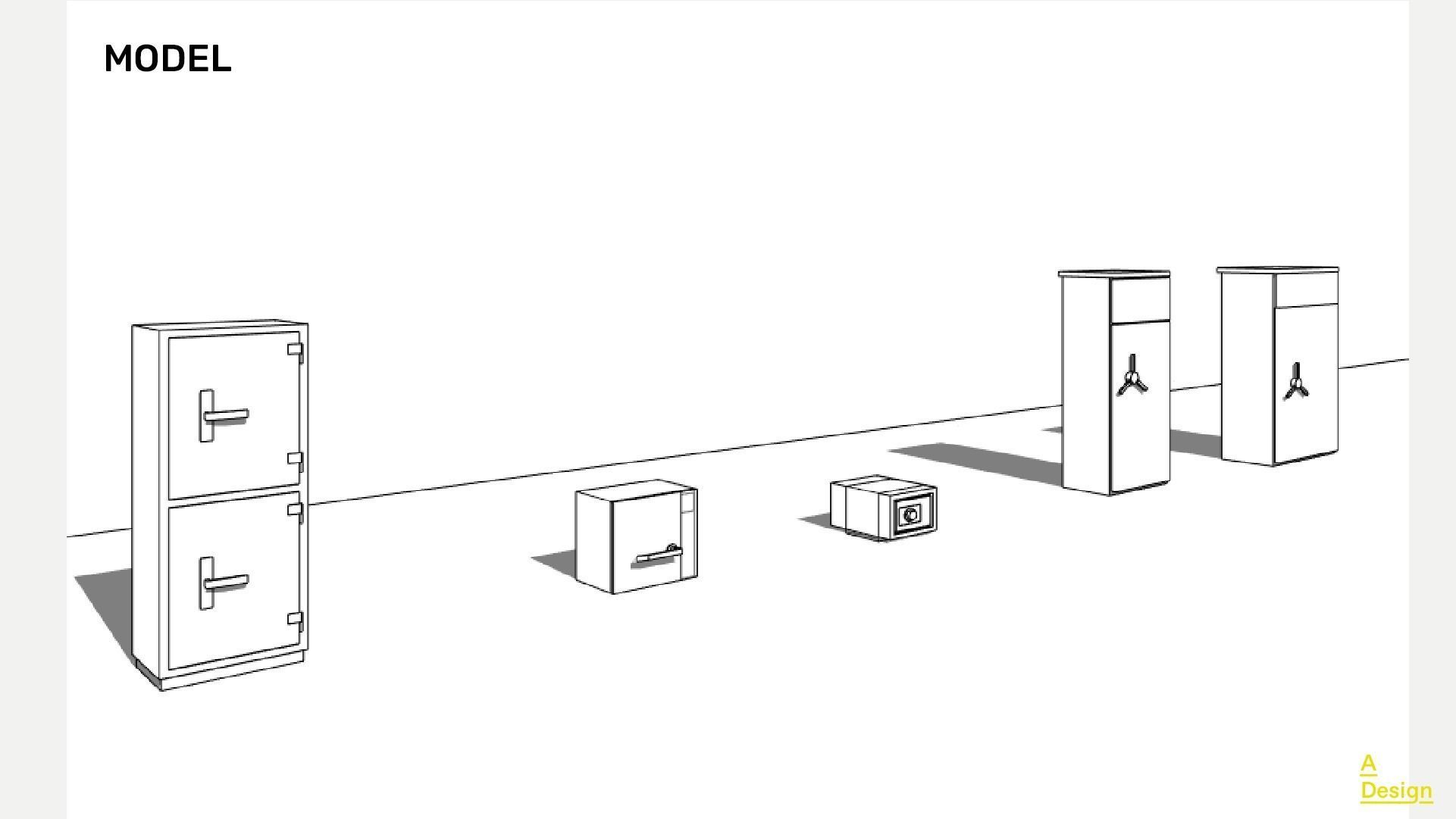 Safes - Pack of revit families 3D model | CGTrader