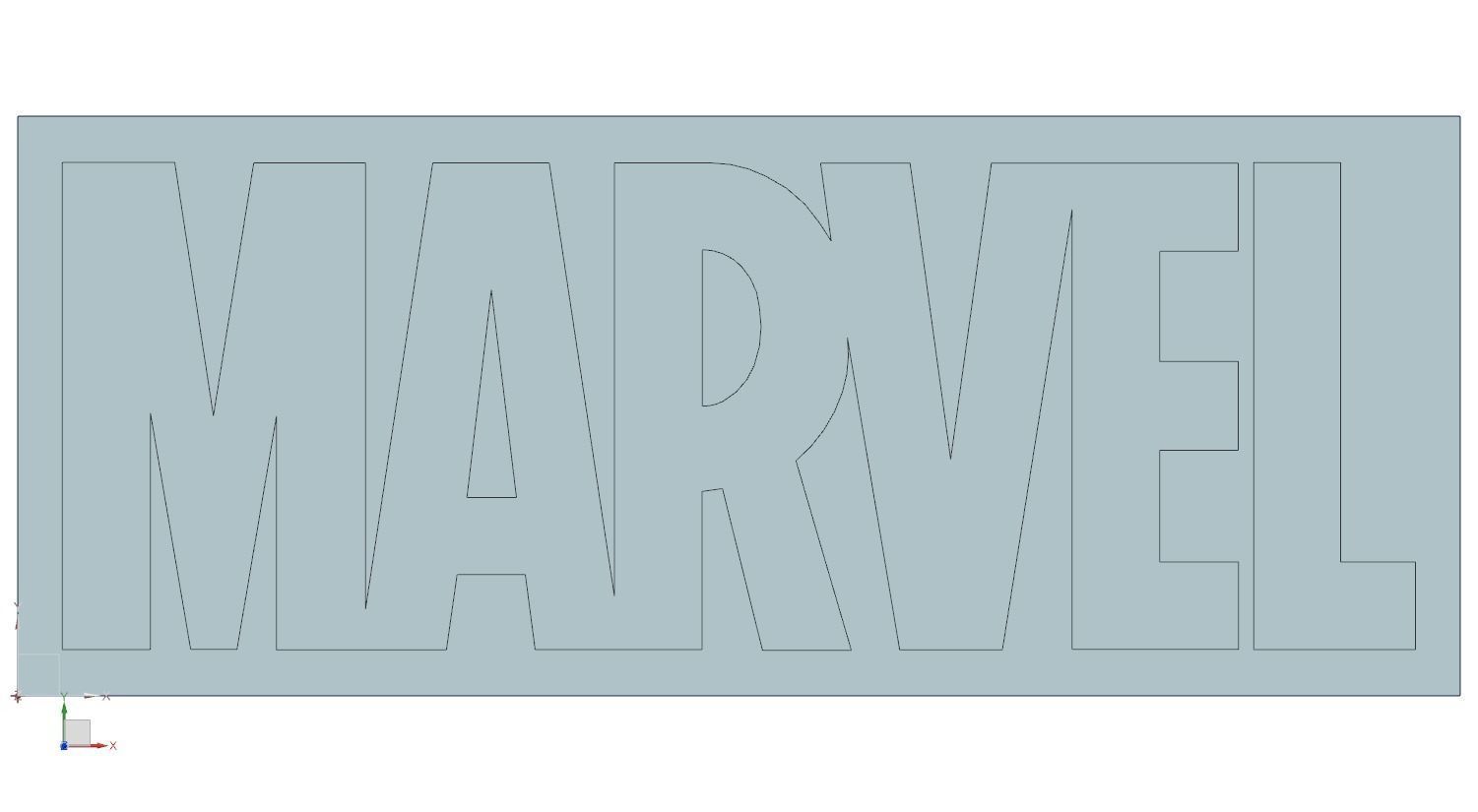 Marvel Logo 3D model 3D printable | CGTrader