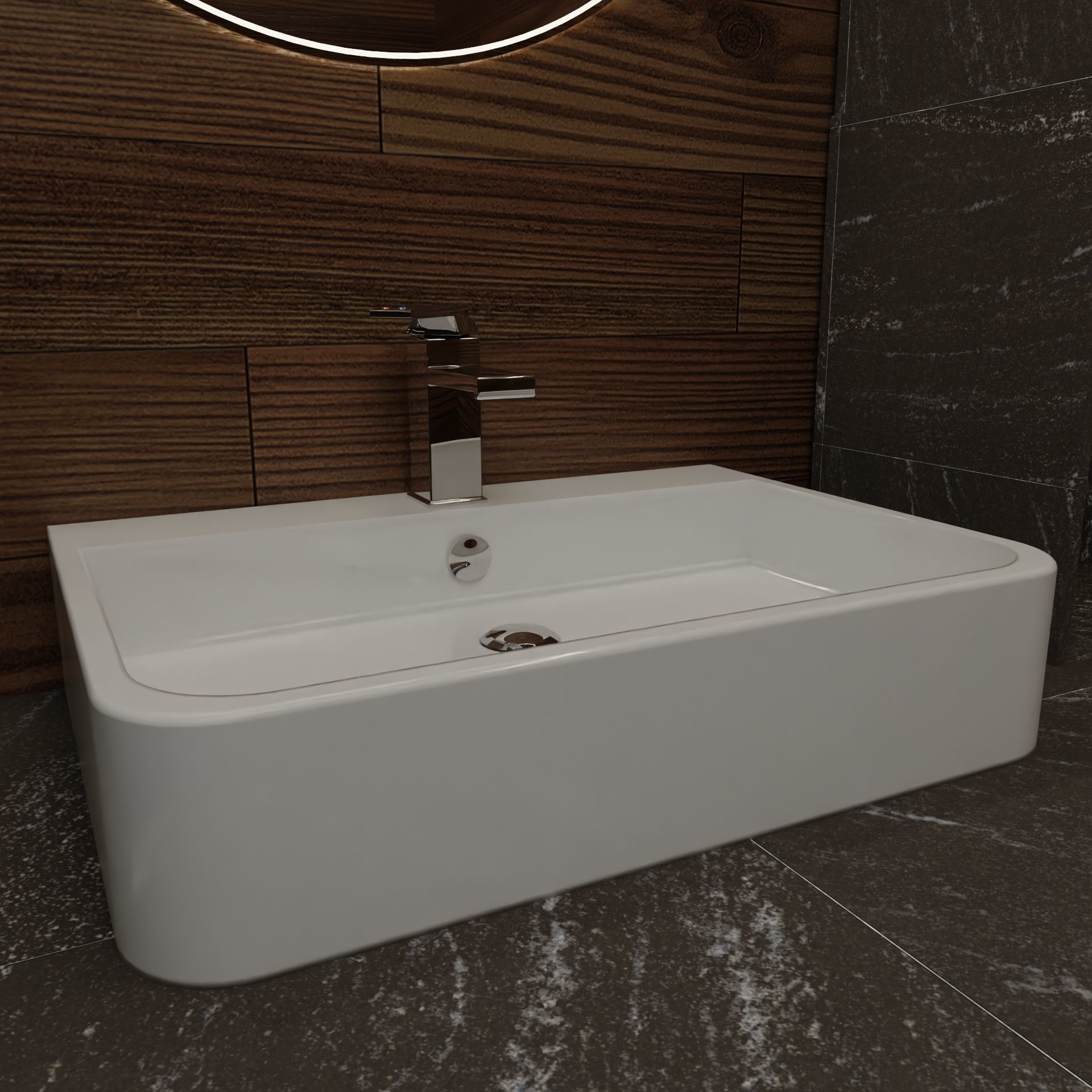 Simple Sink With Water Tap free 3D model | CGTrader