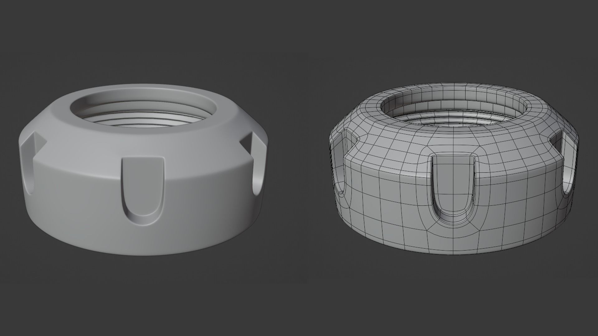 3D model CNC Nut VR / AR / low-poly | CGTrader