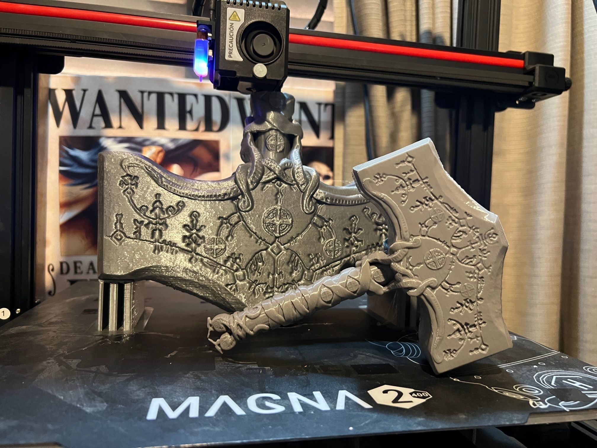 Mjolnir - God Of War Ragnarok LIFE SIZE 3D model 3D printable | CGTrader