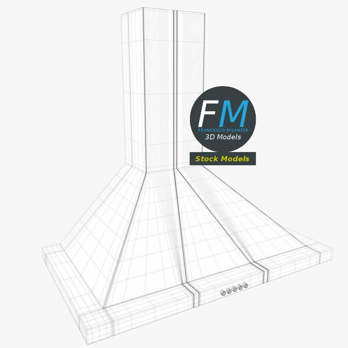 Large cooker hood 3D model | CGTrader