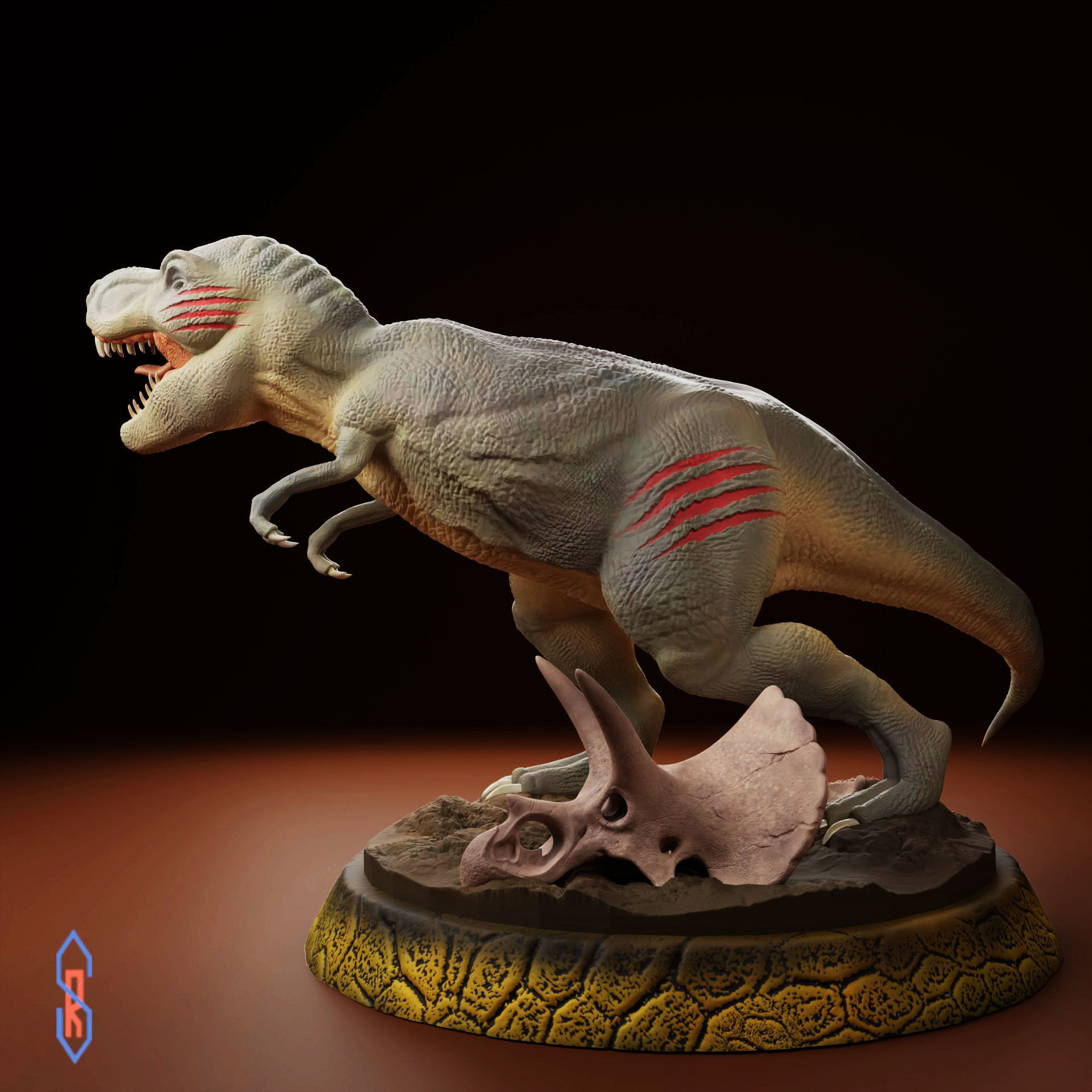T- Rex collectible 3D model 3D printable | CGTrader