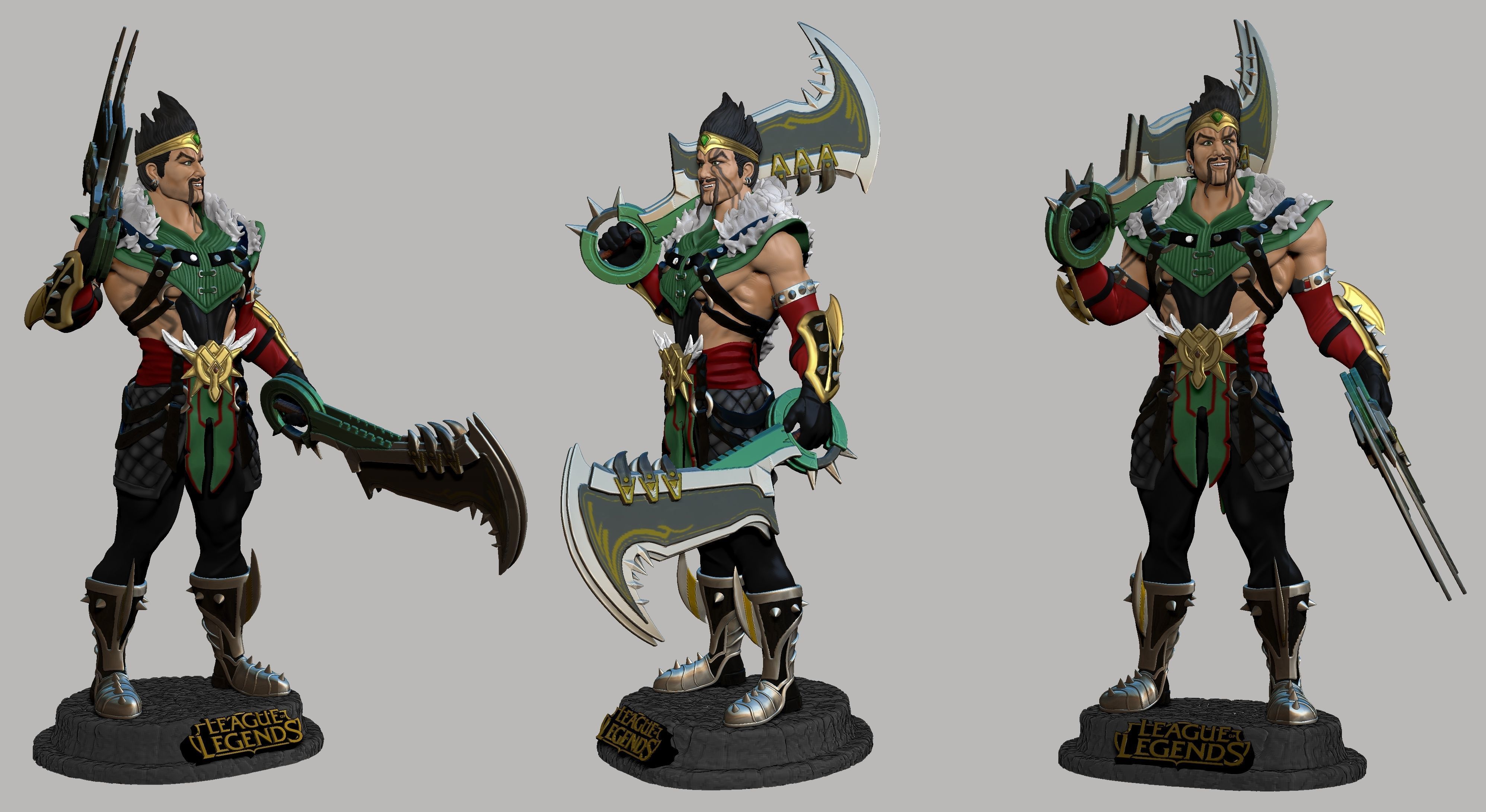 DRAVEN LEAGUE OF LEGENDS 3D PRINT MODEL 3D model 3D printable | CGTrader