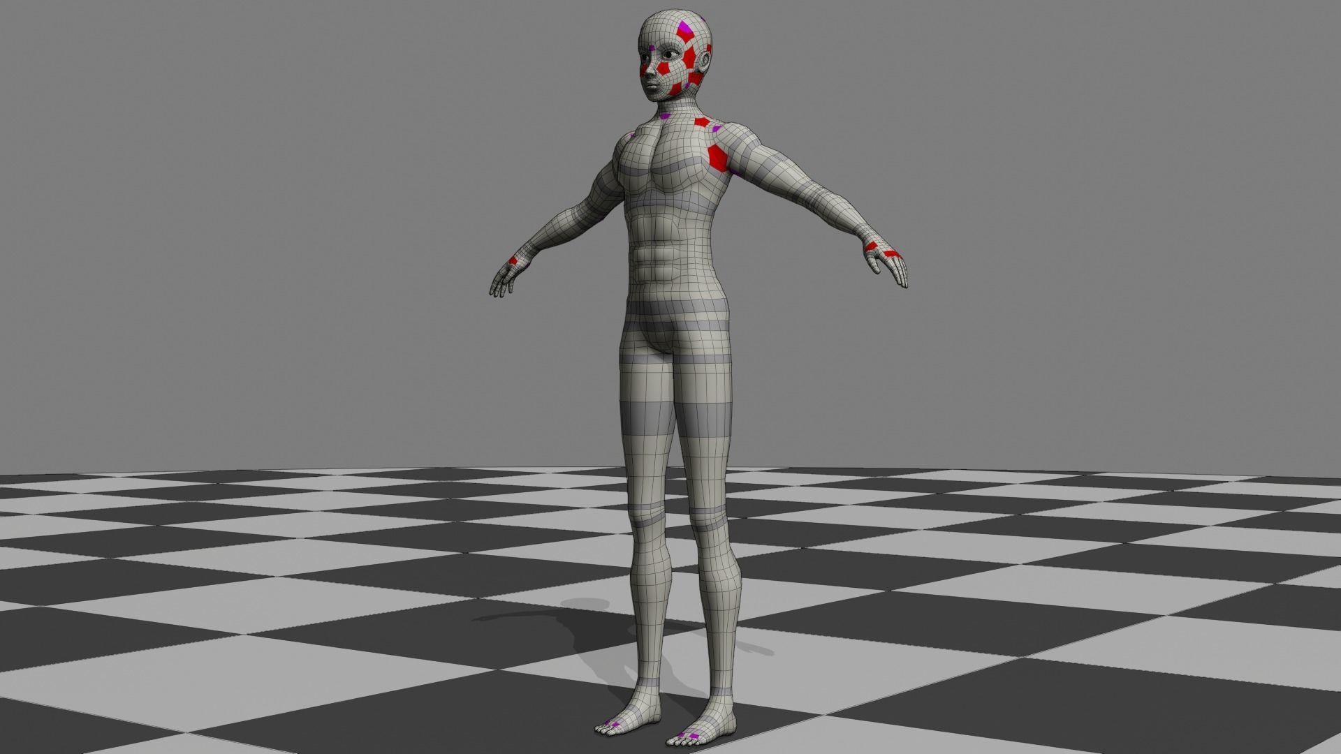 Male Body - Topology 3D model | CGTrader