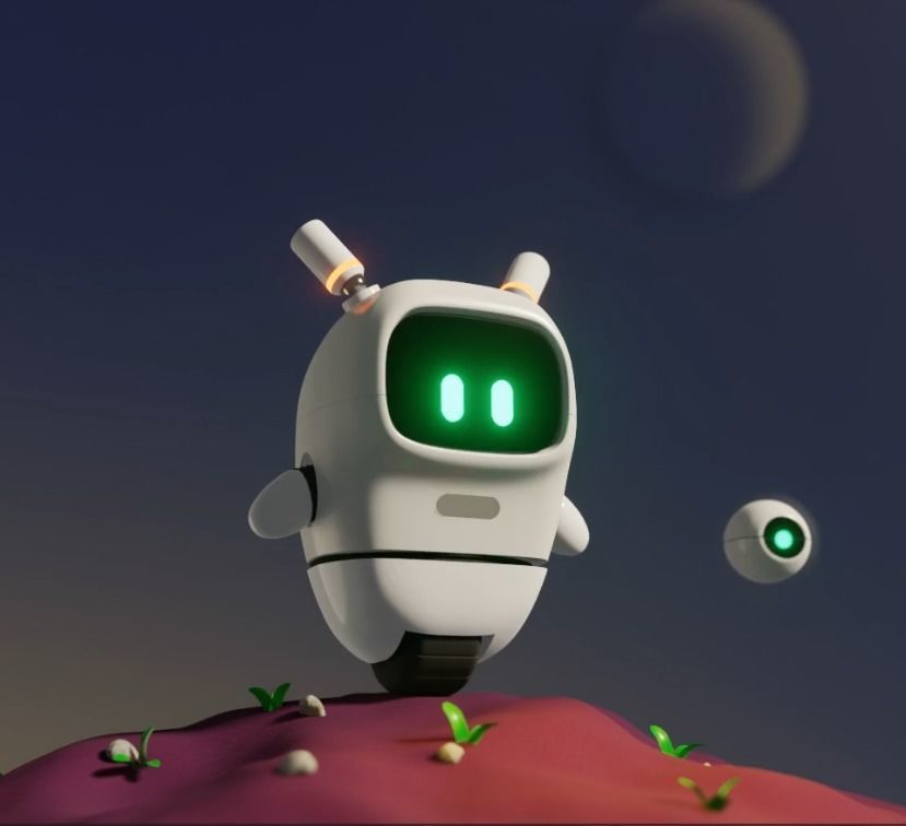 3D model Cute robot animated VR / AR / low-poly | CGTrader