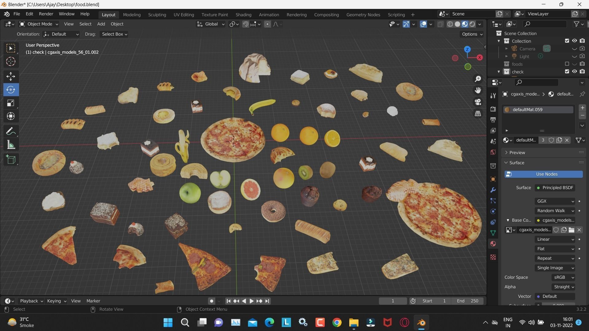 3D model Food asset library 3D Models for blender VR / AR / low-poly | CGTrader