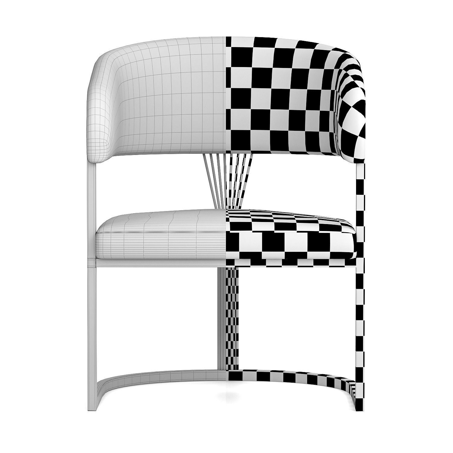 Gold premier chair 3D model | CGTrader