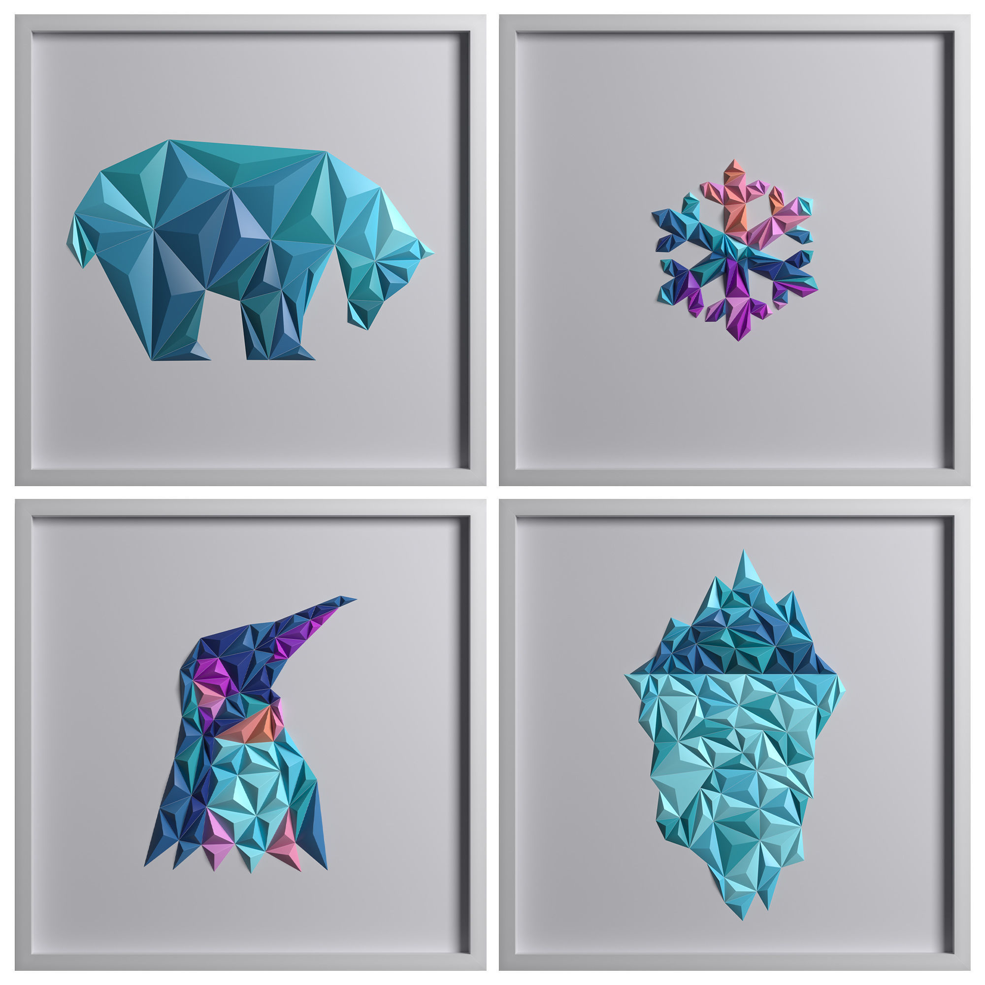 Paper ArtWork 14 3D model | CGTrader