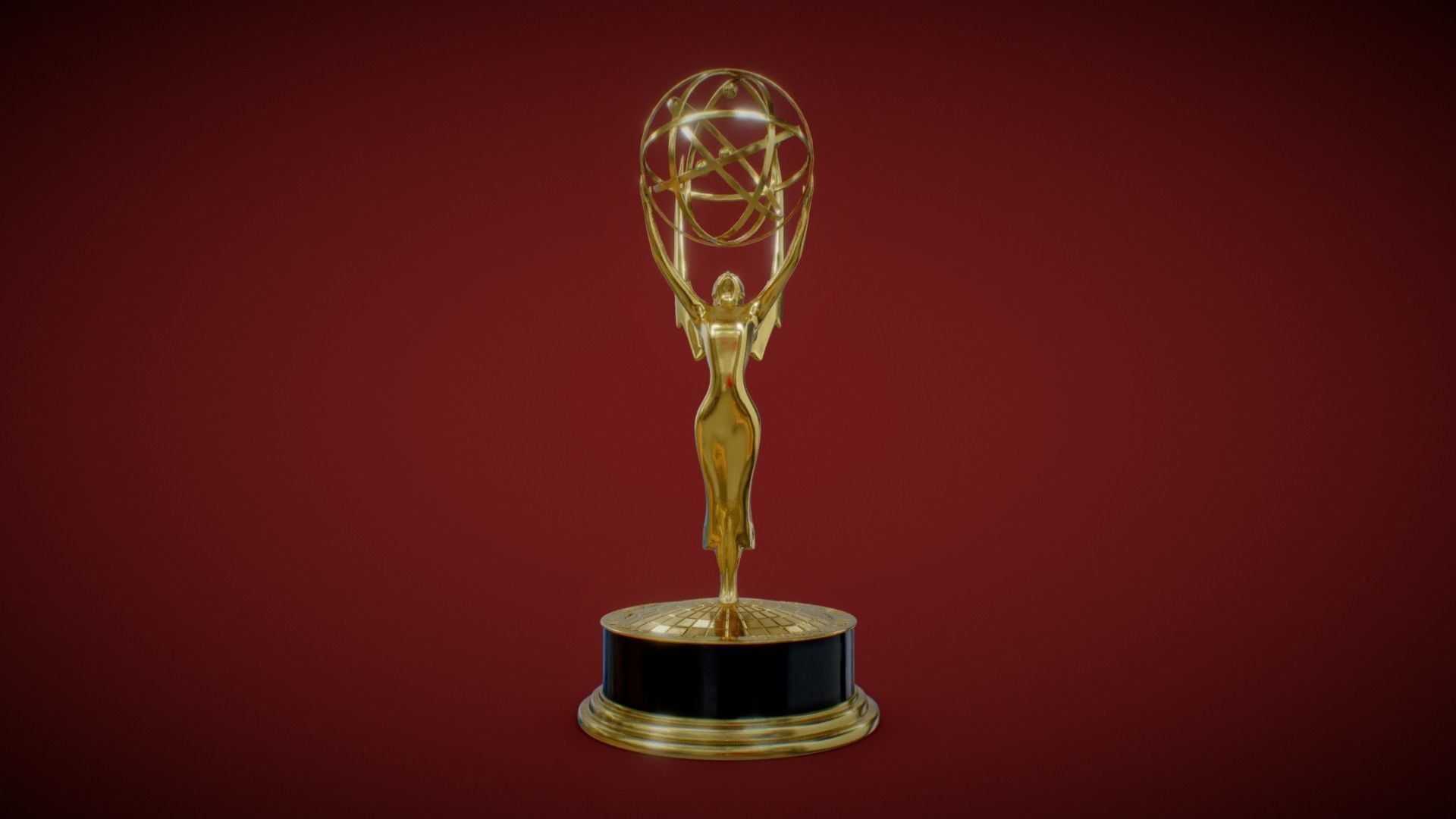 The Emmy Awards Statuette Trophy 3D model | CGTrader