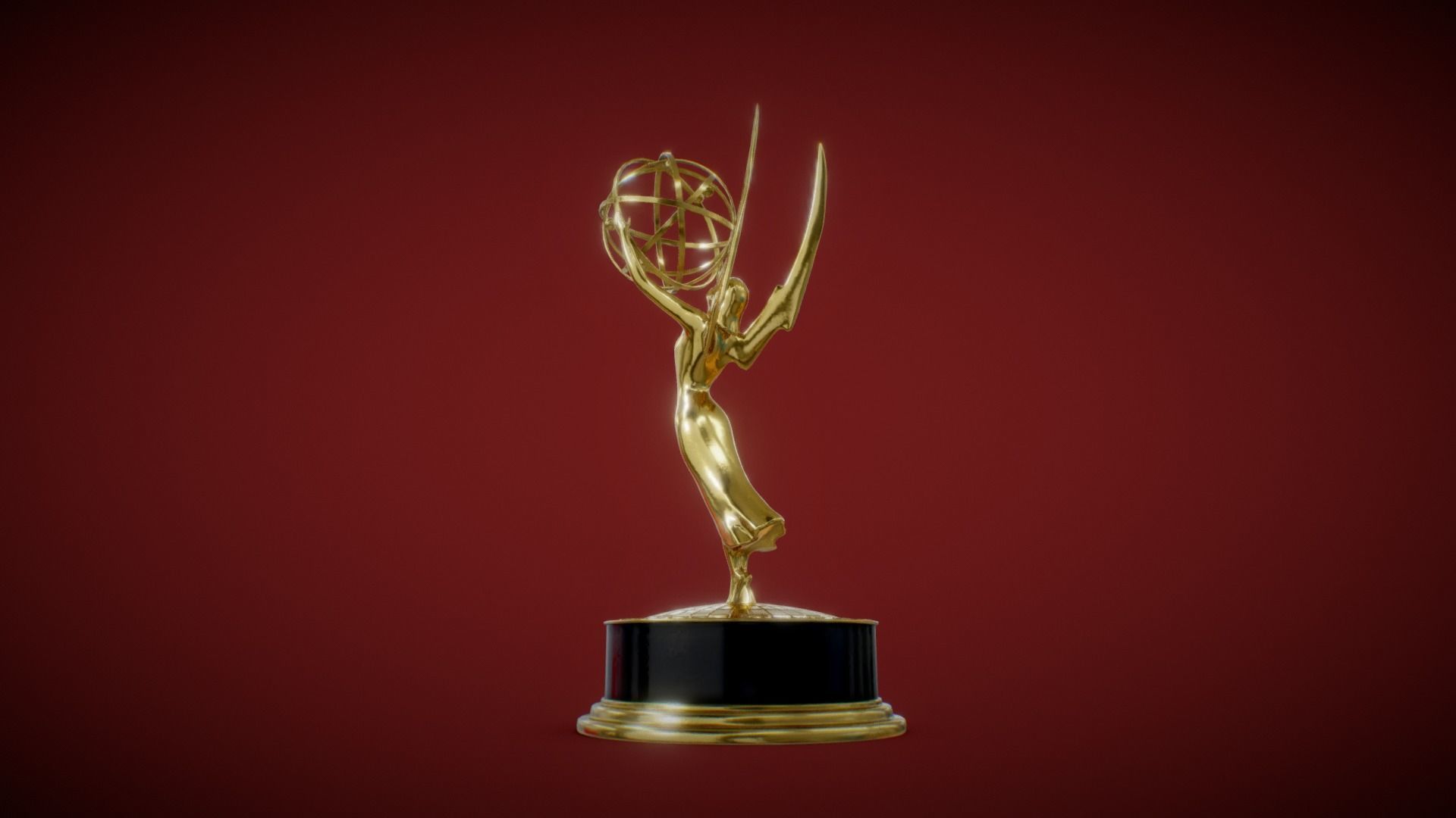 The Emmy Awards Statuette Trophy 3D model | CGTrader