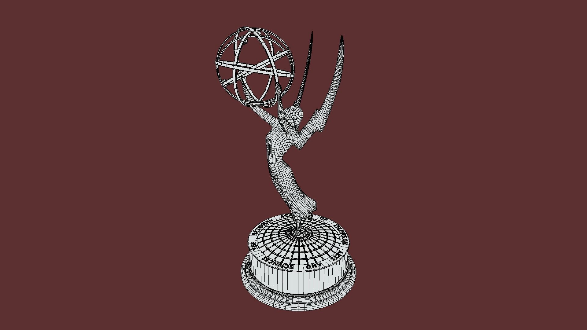 The Emmy Awards Statuette Trophy 3D model | CGTrader