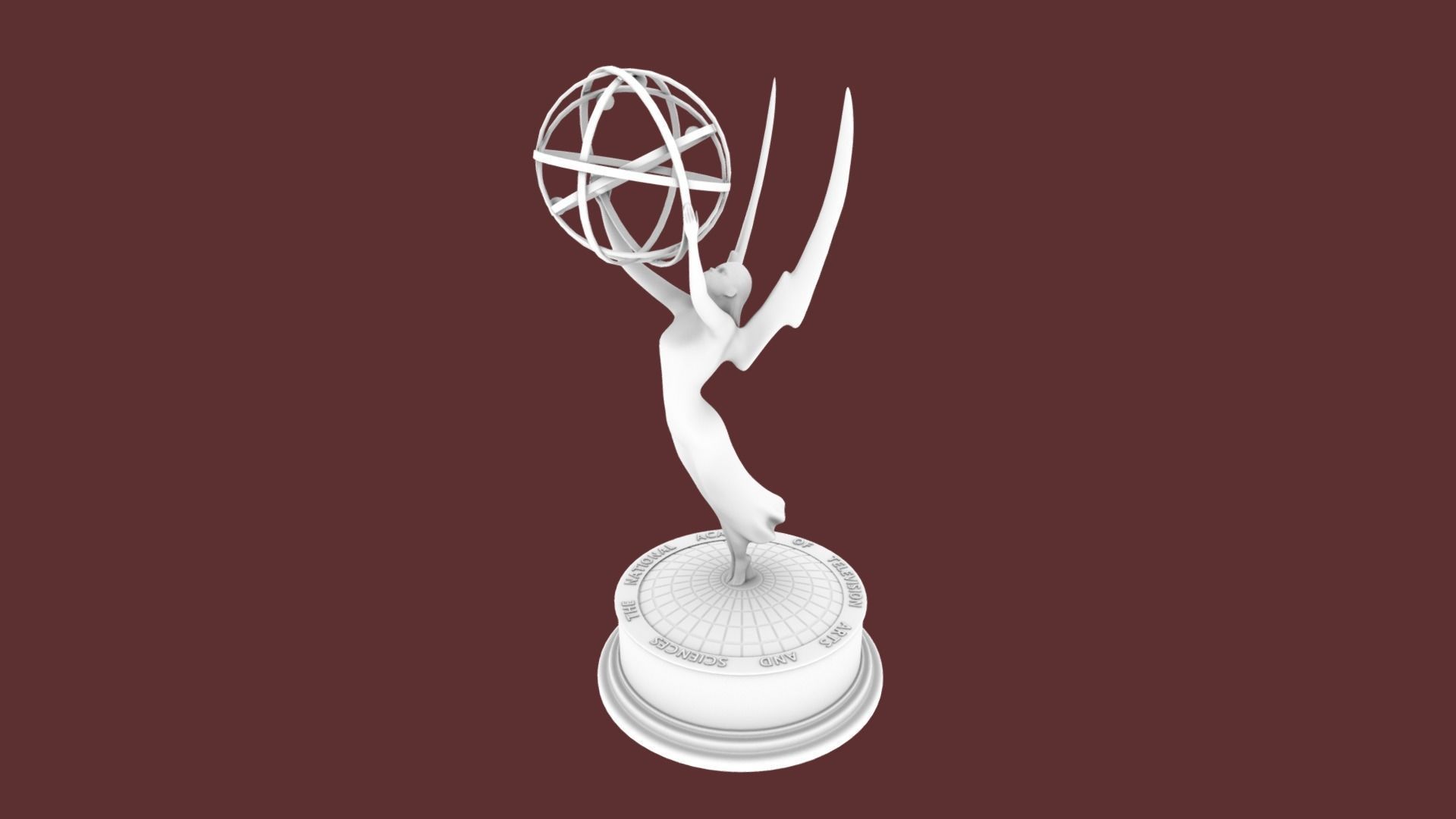 The Emmy Awards Statuette Trophy 3D model | CGTrader