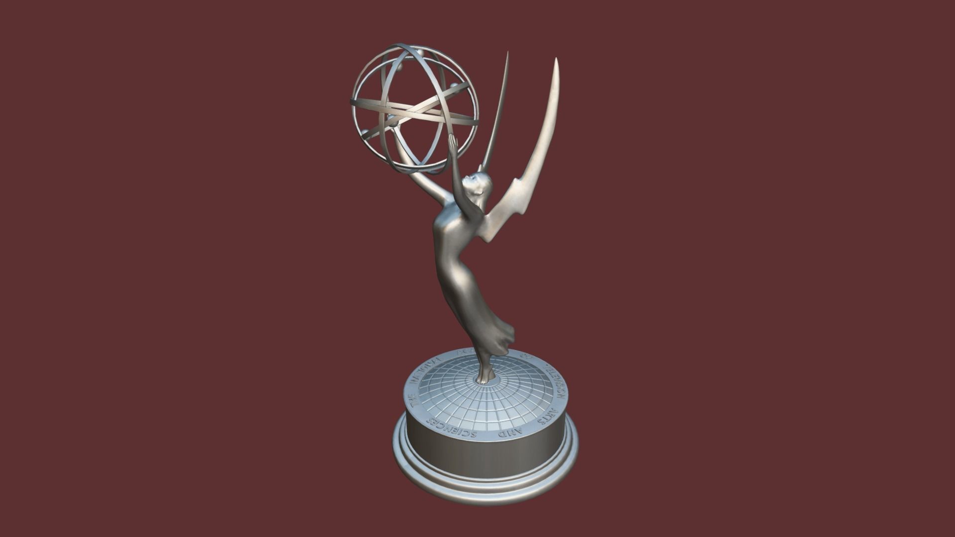 The Emmy Awards Statuette Trophy 3D model | CGTrader
