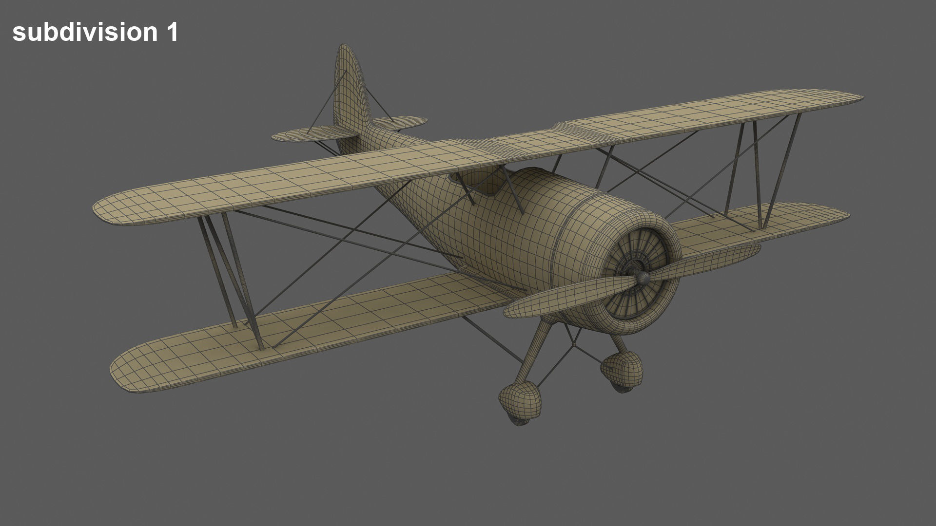 British Royal Navy Biplane 3D model | CGTrader