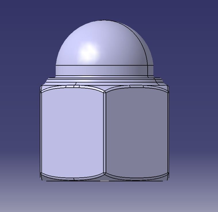 M6 Locking Acorn Nuts 3D model 3D printable | CGTrader