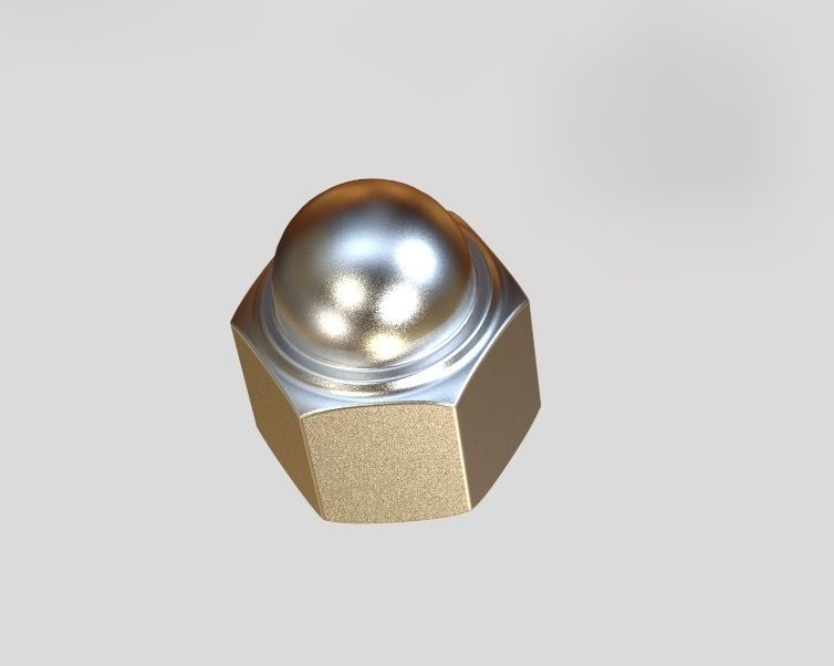 M6 Locking Acorn Nuts 3D model 3D printable | CGTrader