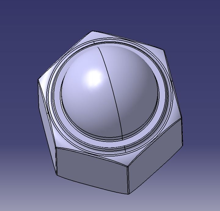 M12 Locking Acorn Nuts 3D model 3D printable | CGTrader