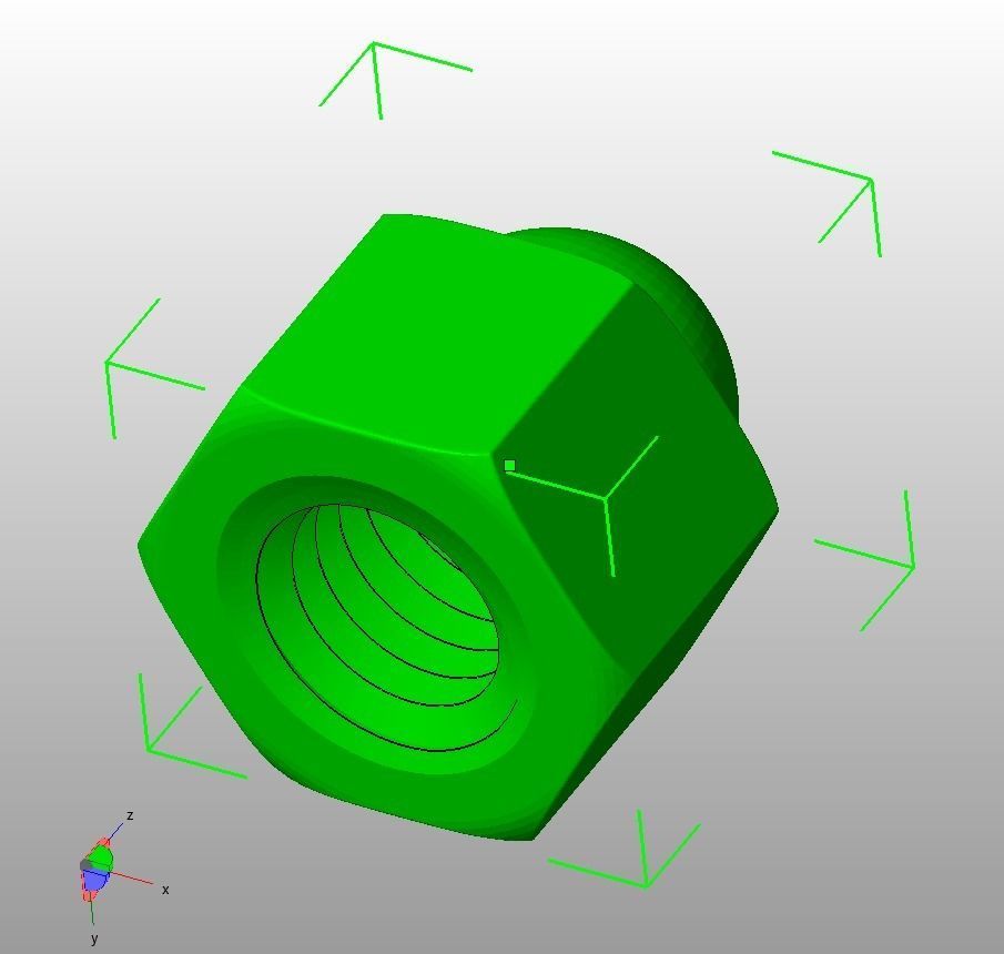 M12 Locking Acorn Nuts 3D model 3D printable | CGTrader