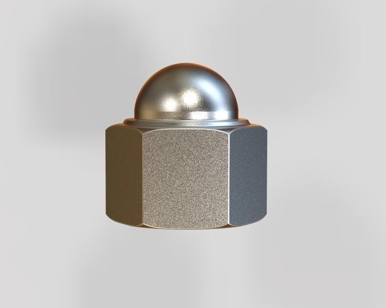 M12 Locking Acorn Nuts 3D model 3D printable | CGTrader