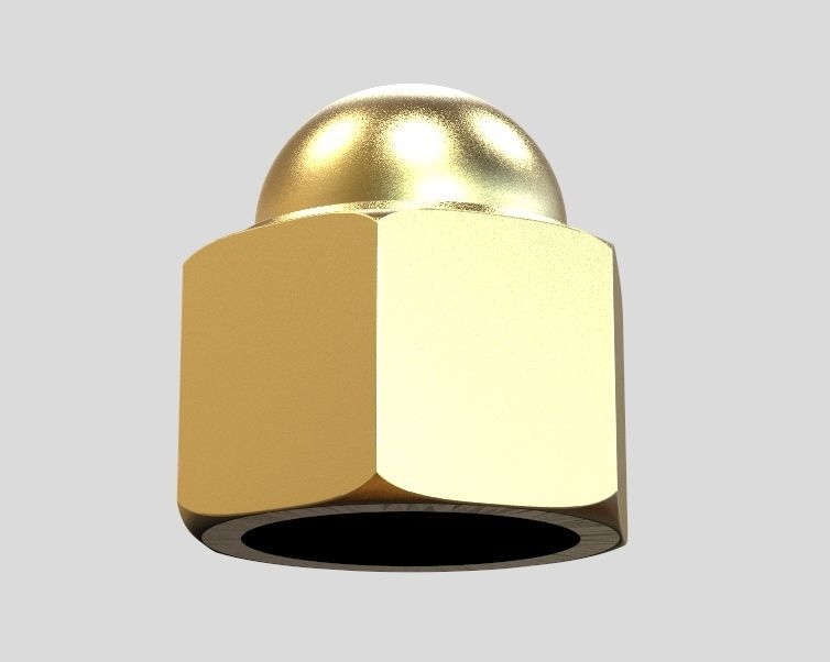 M20 Locking Acorn Nuts 3D model 3D printable | CGTrader