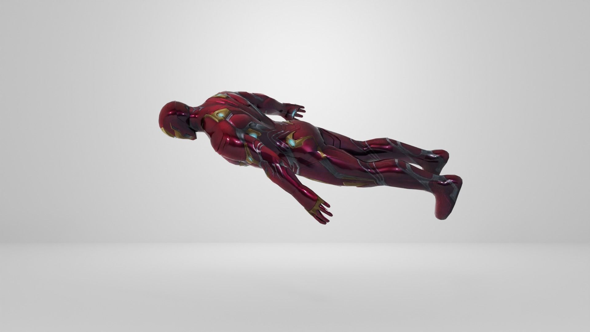 3D model Iron Man Mk 50 character Low-poly 3D model VR / AR / low-poly ...