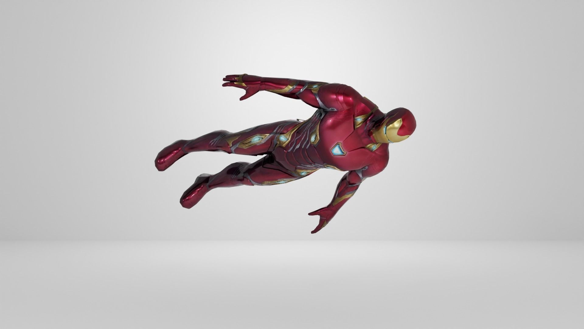 3D model Iron Man Mk 50 character Low-poly 3D model VR / AR / low-poly ...