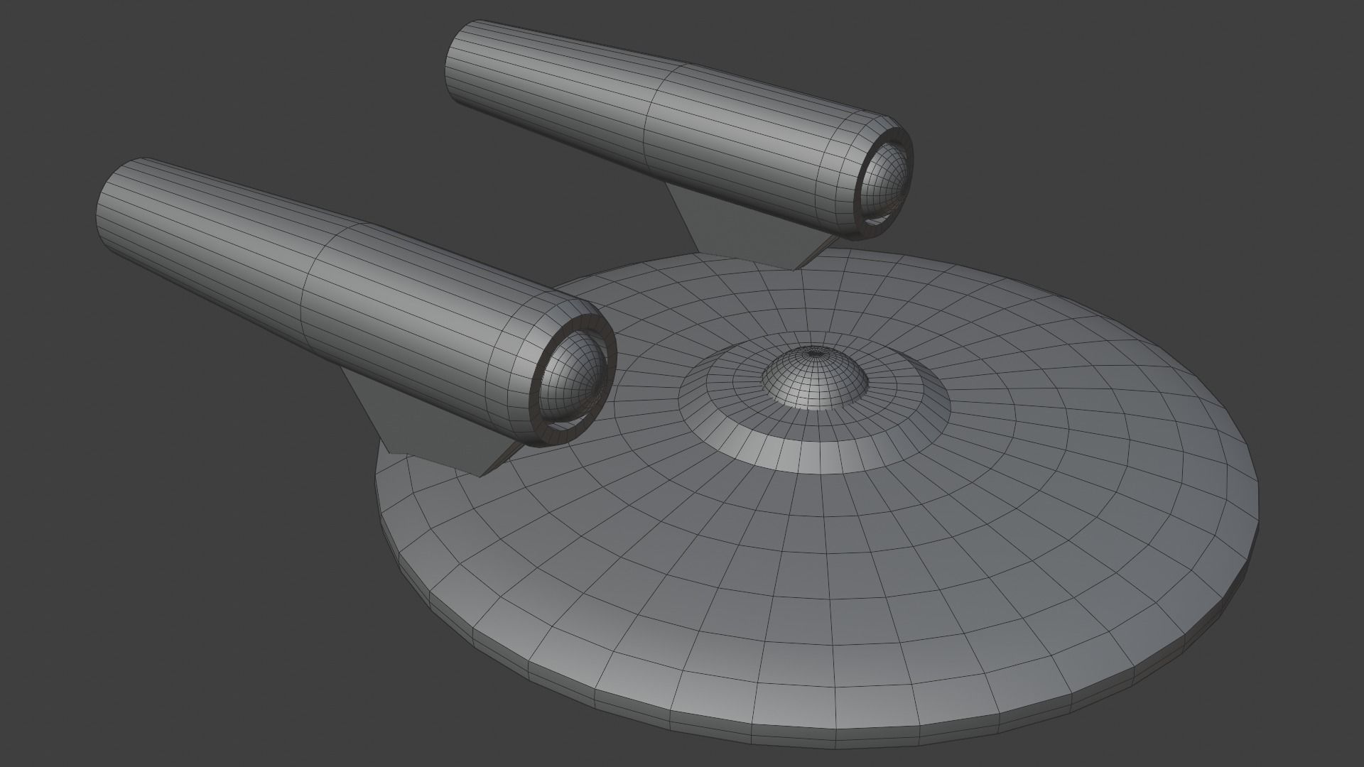 3D model Star Trek Vulcan Museum Transport Starship VR / AR / low-poly ...