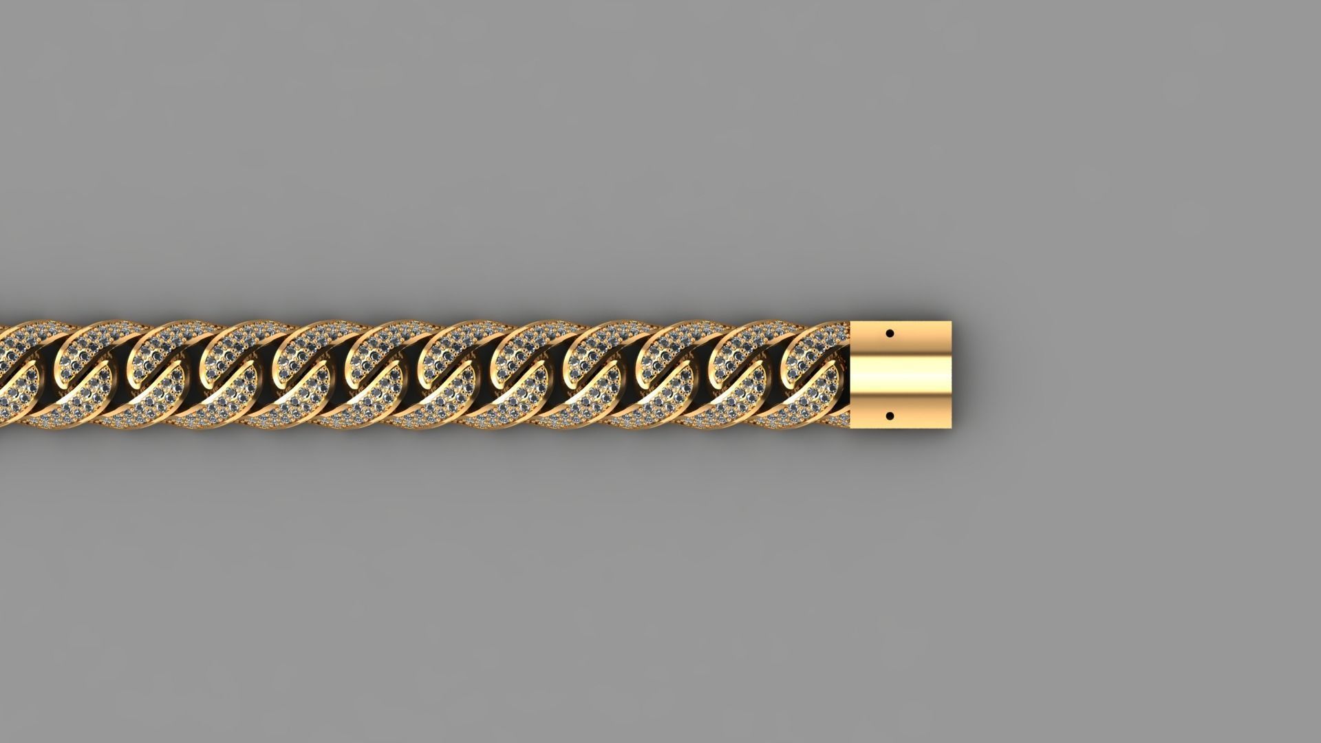 cuban chain 3D model 3D printable | CGTrader