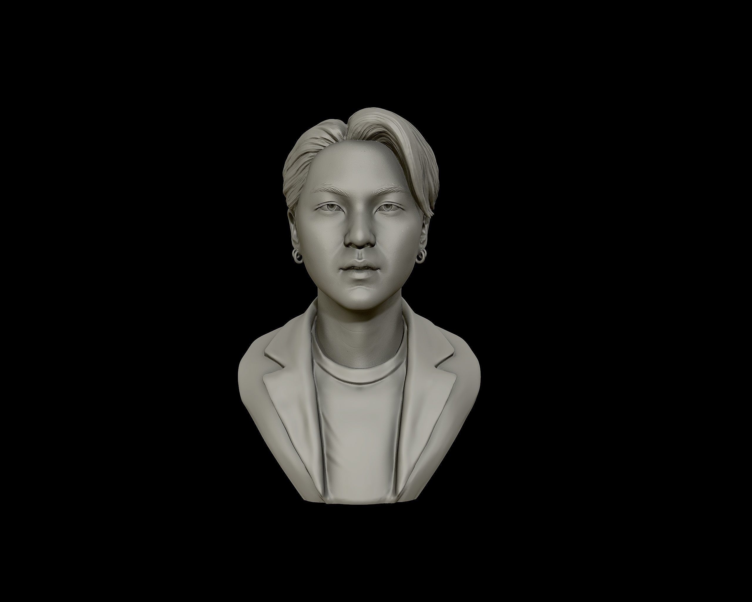 SUGA Bust 3D model 3D printable | CGTrader