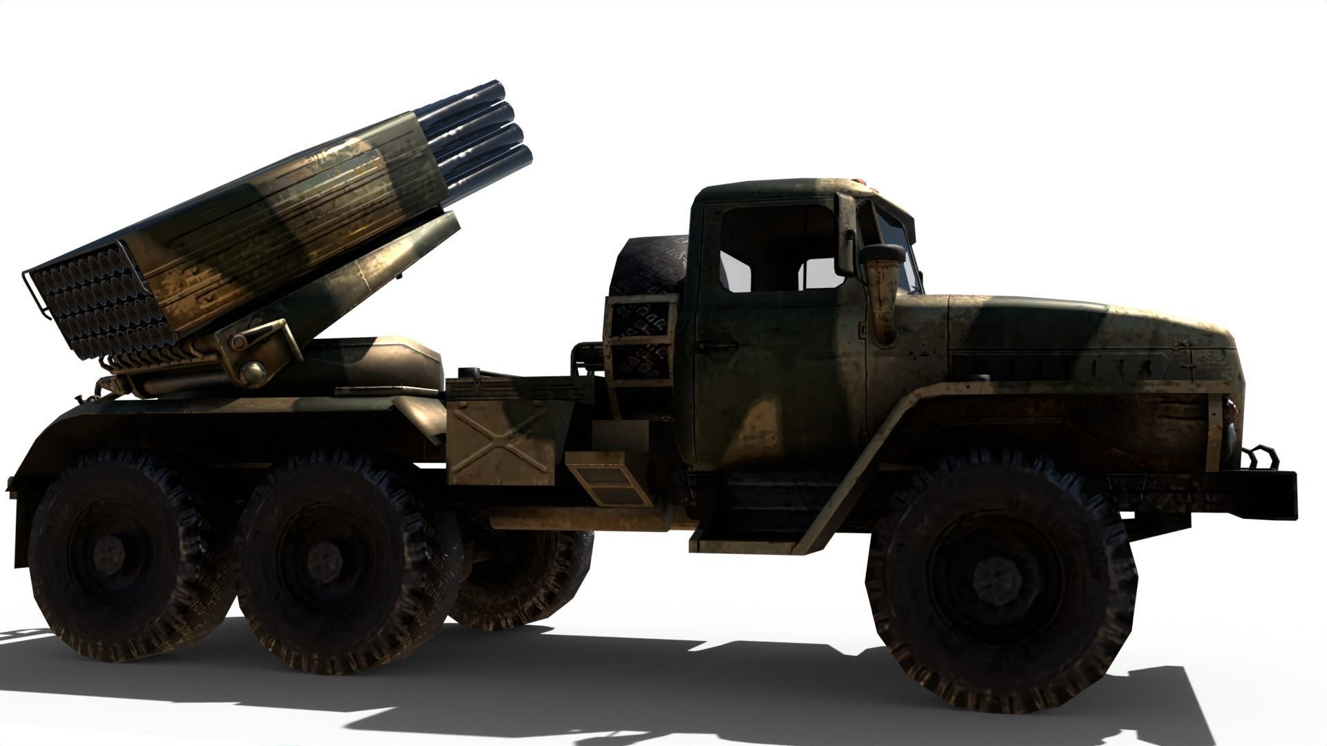 3D model BM21 GRAD Rocket Launcher VR / AR / low-poly | CGTrader