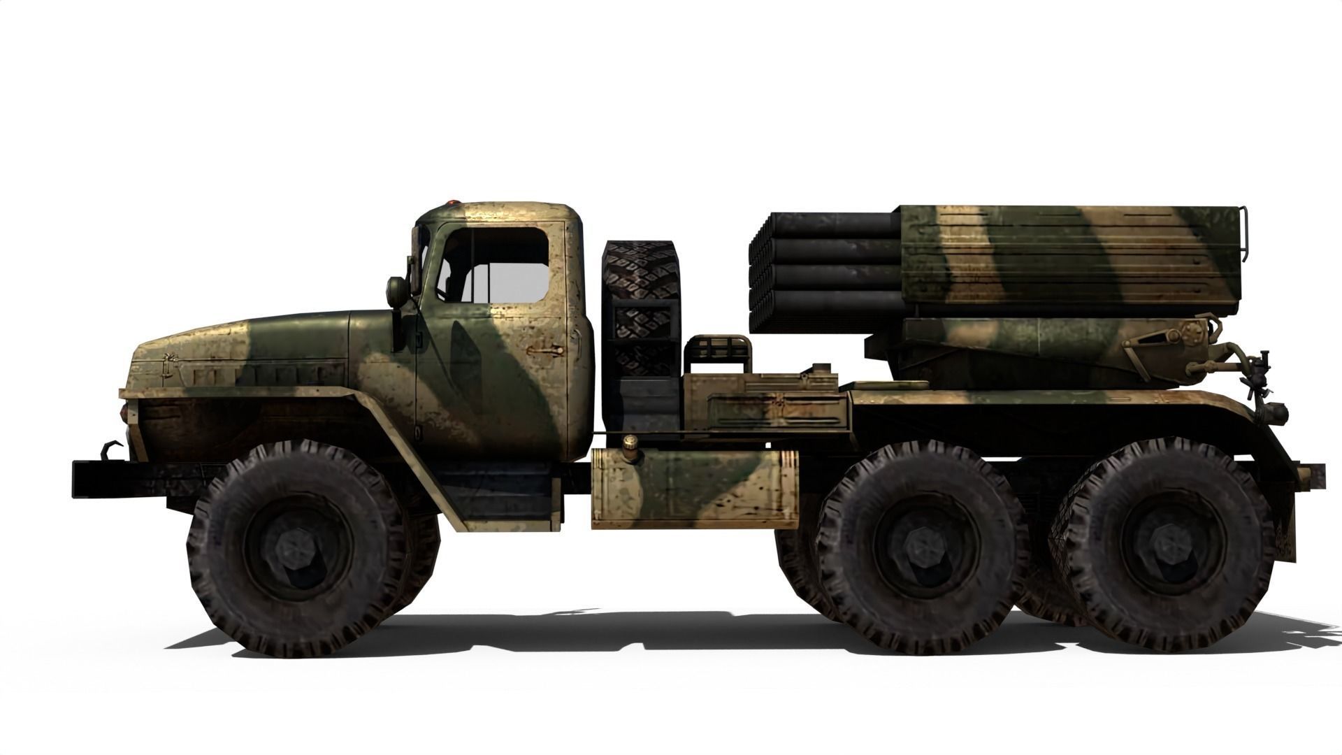 3D model BM21 GRAD Rocket Launcher VR / AR / low-poly | CGTrader