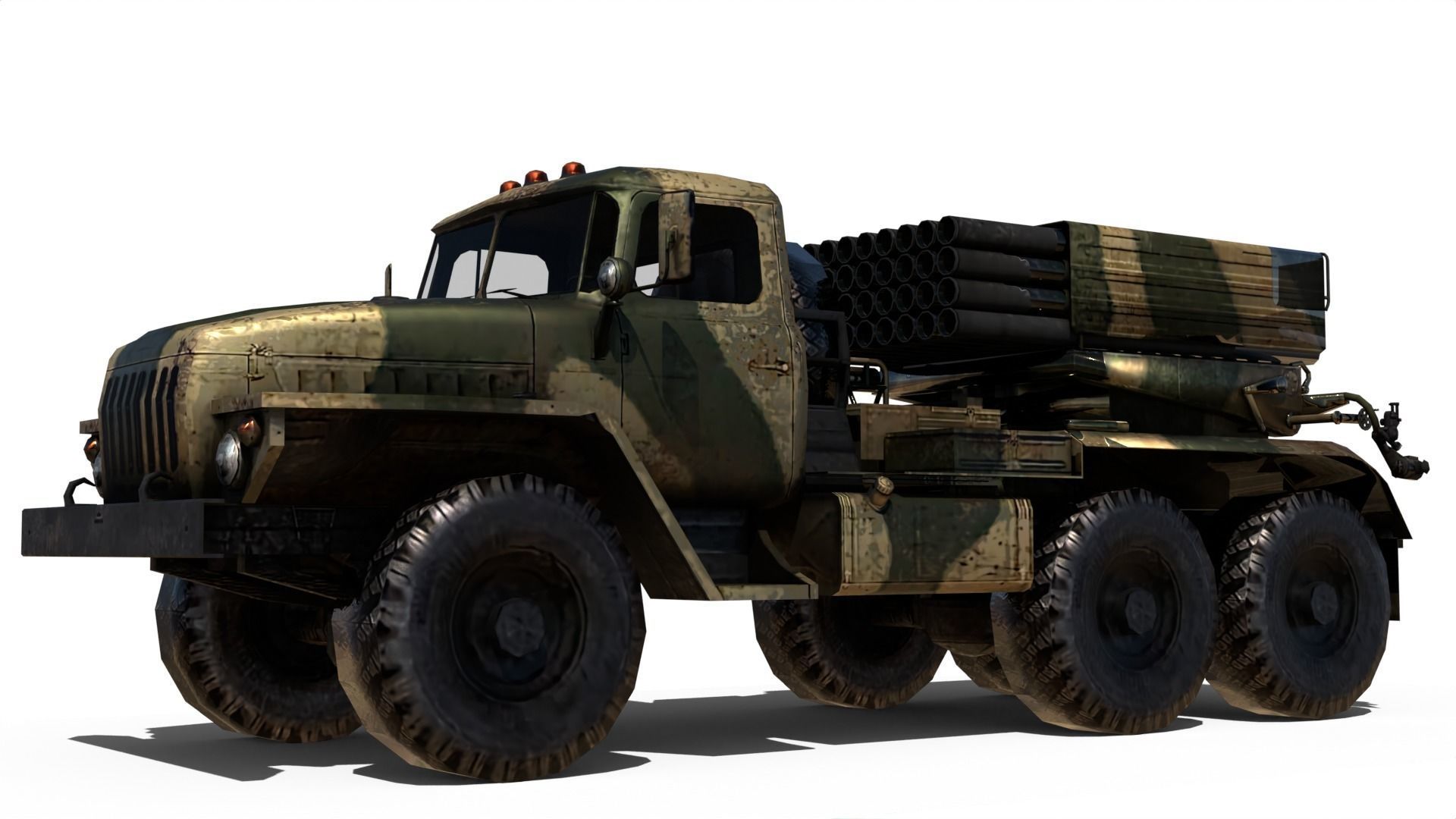 3D model BM21 GRAD Rocket Launcher VR / AR / low-poly | CGTrader