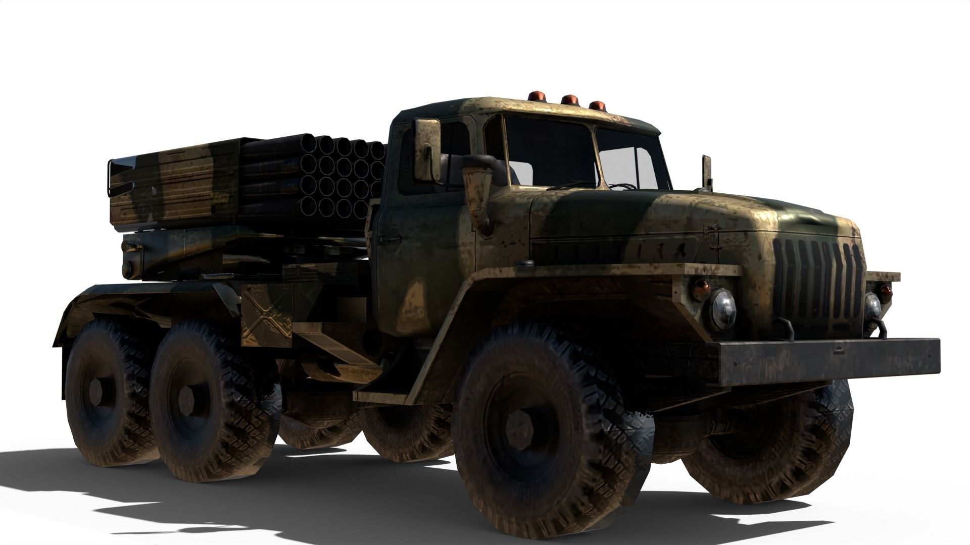 3D model BM21 GRAD Rocket Launcher VR / AR / low-poly | CGTrader