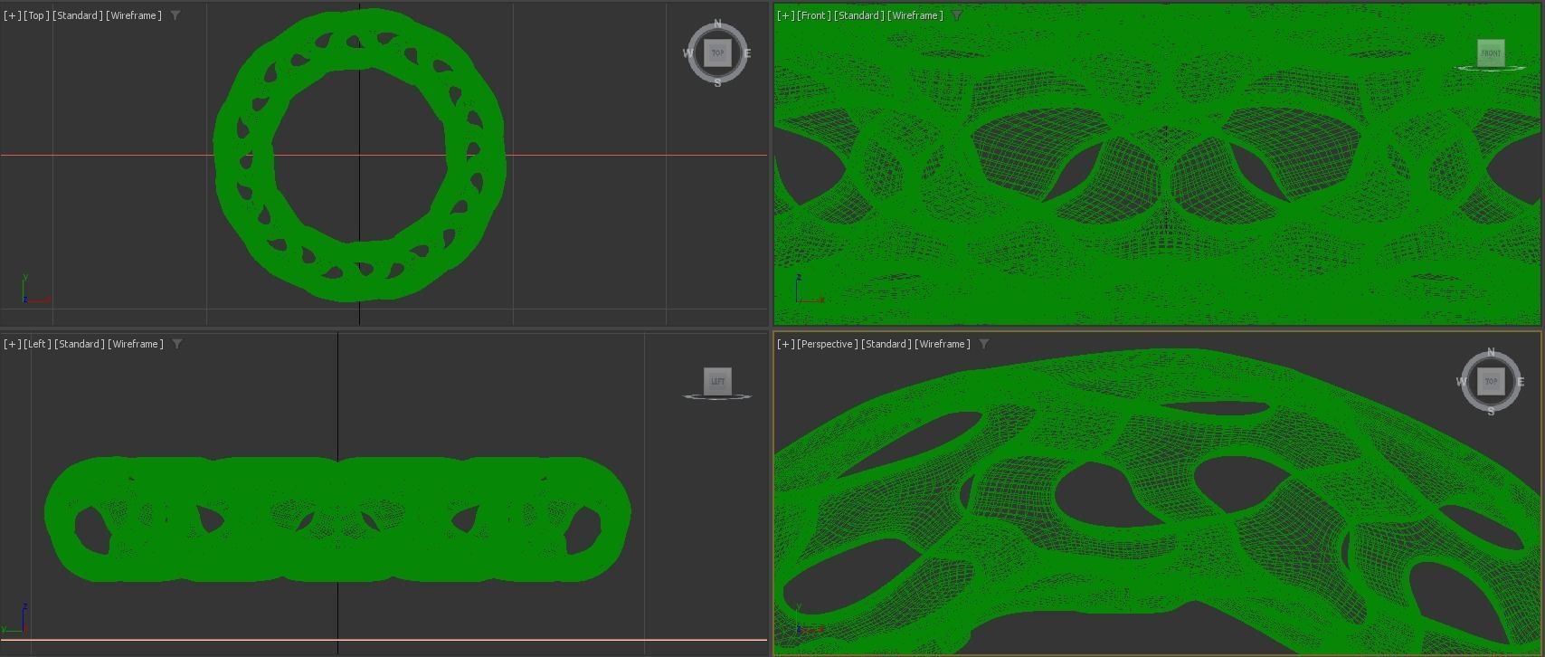 ornamental torus free 3D model | CGTrader