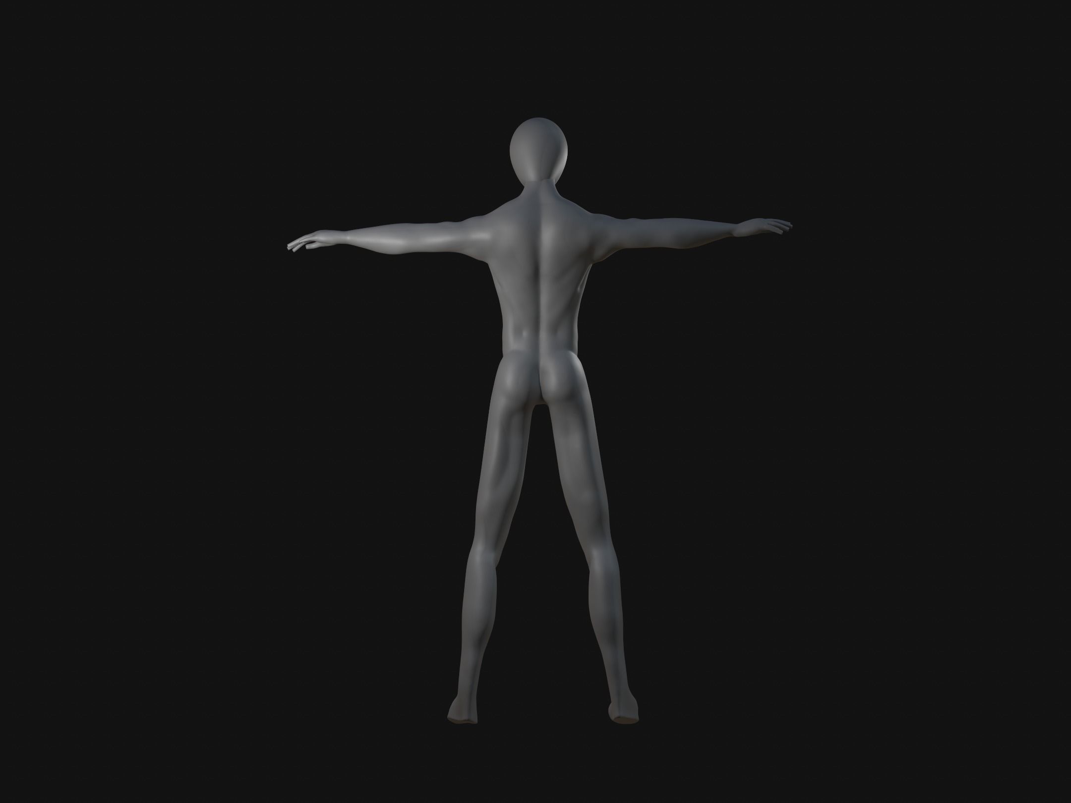 male base body free 3D model | CGTrader