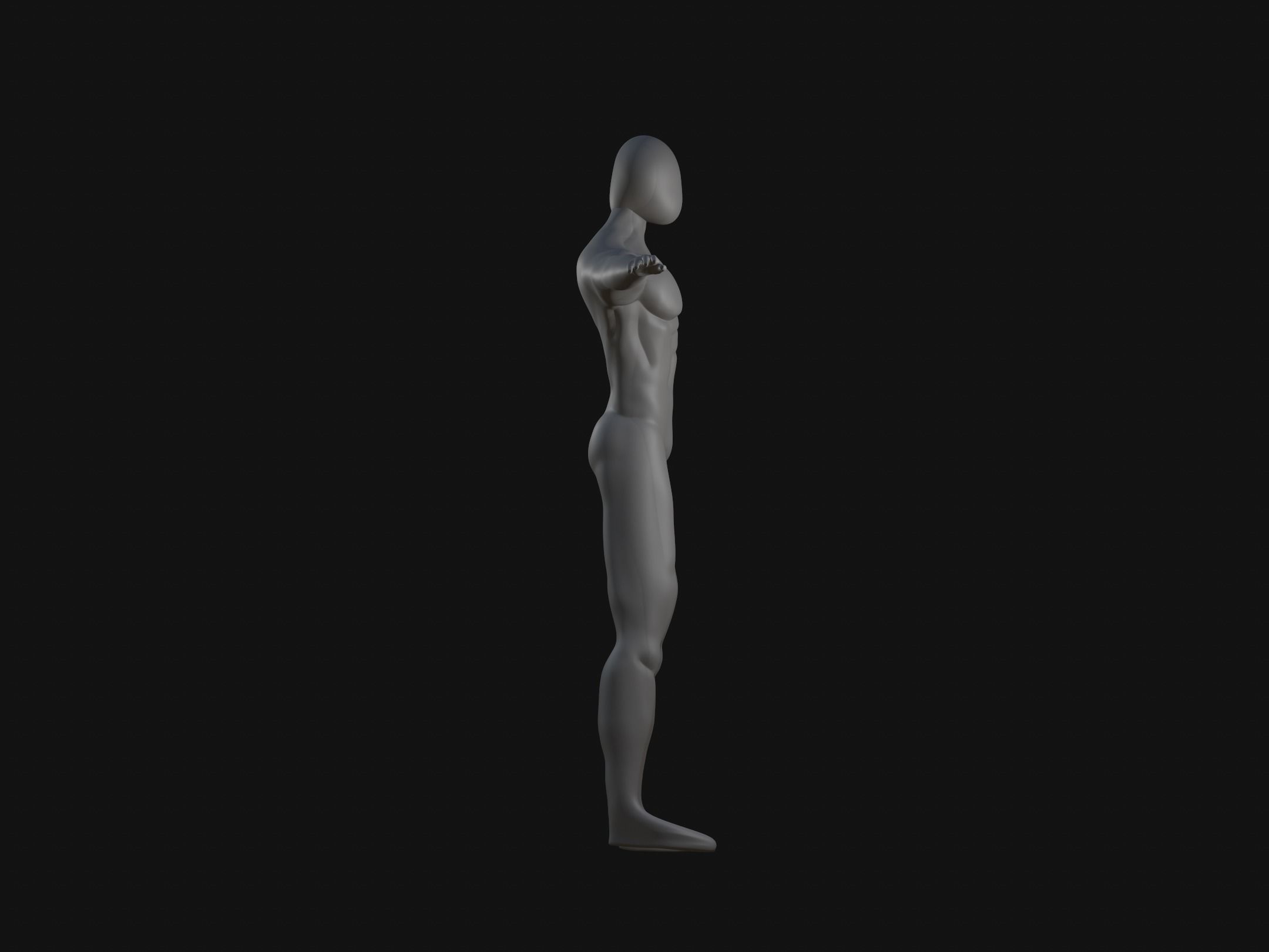 male base body free 3D model | CGTrader