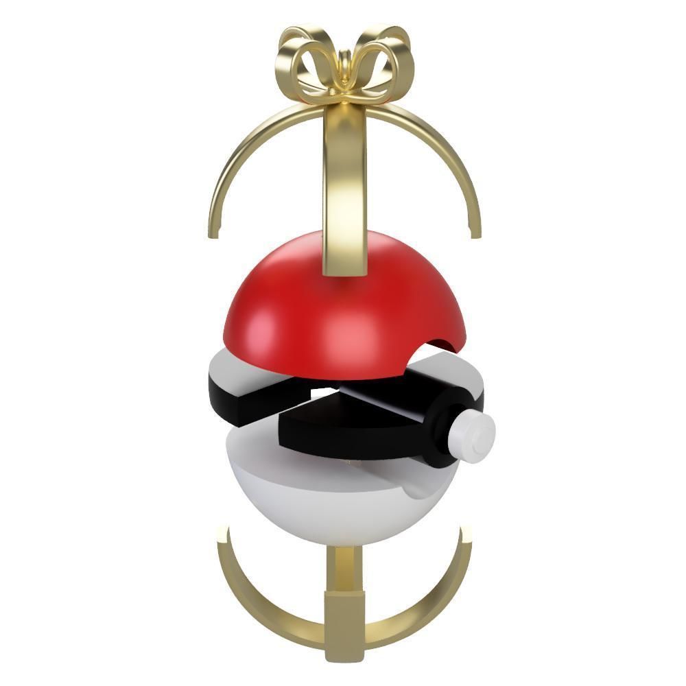 Pokeball ornament to 3d print 3D model 3D printable | CGTrader