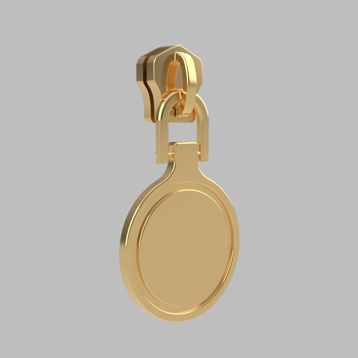Round Zipper Puller 3D model 3D printable | CGTrader