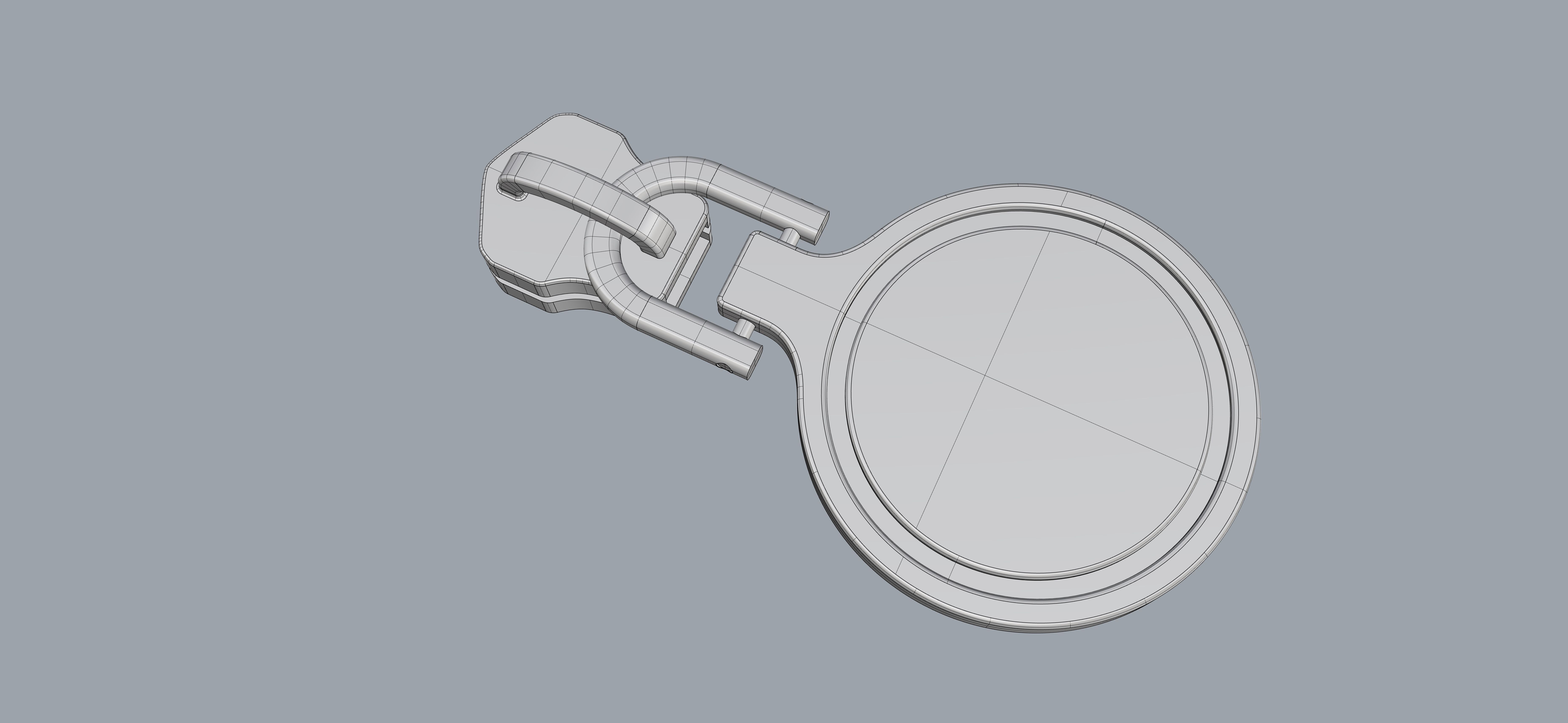Round Zipper Puller 3D model 3D printable | CGTrader