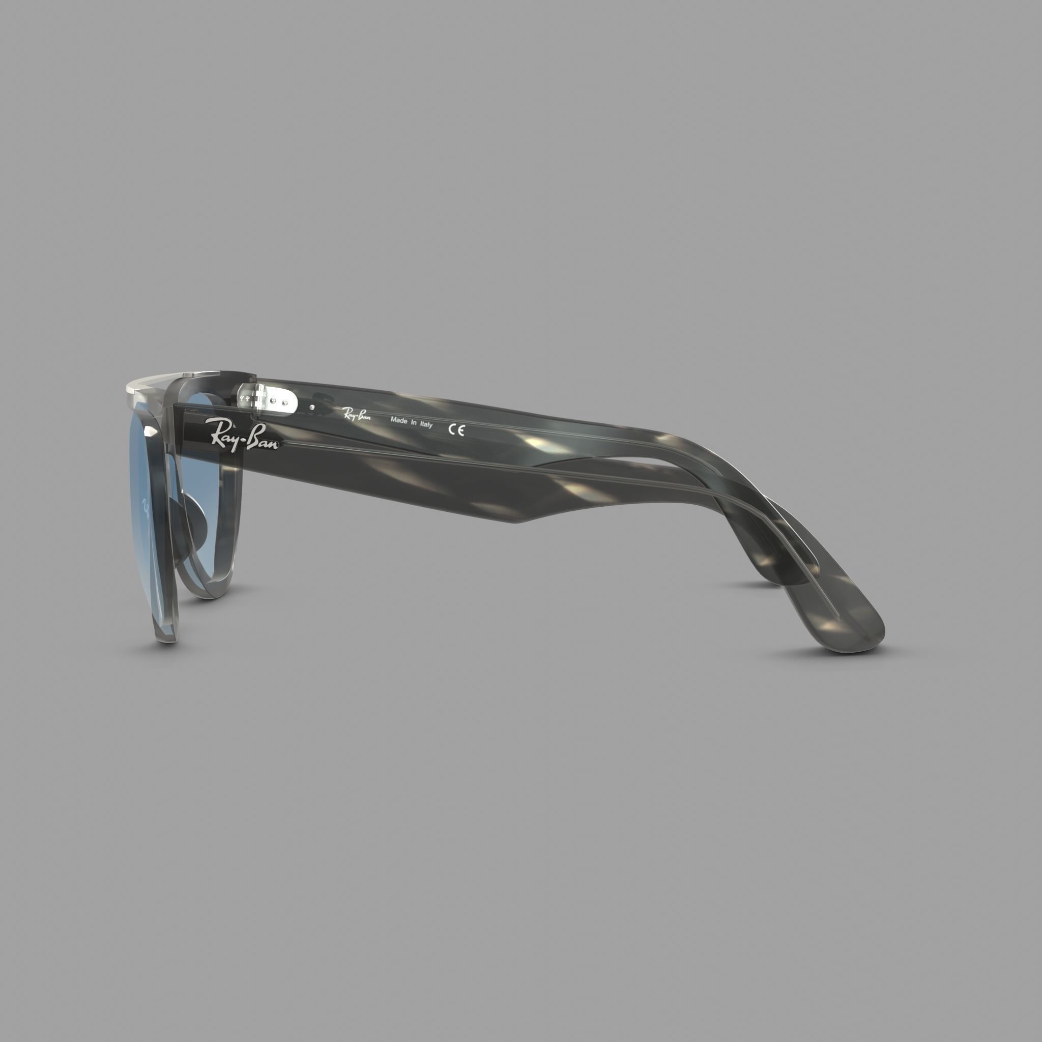 3D model Ray-Ban Wayfarer Double Bridge - RB4540 Sunglasses VR / AR ...