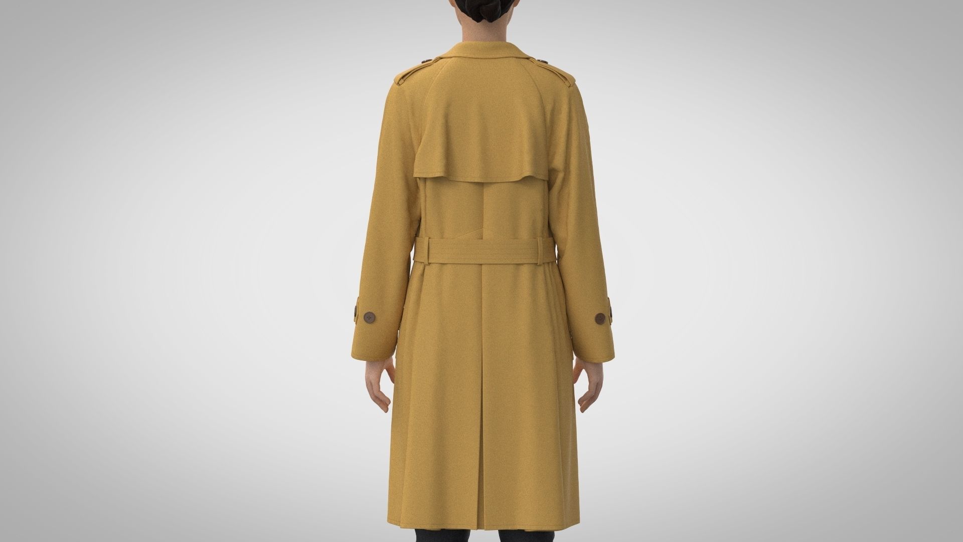 Women Trench Coat 3D model | CGTrader