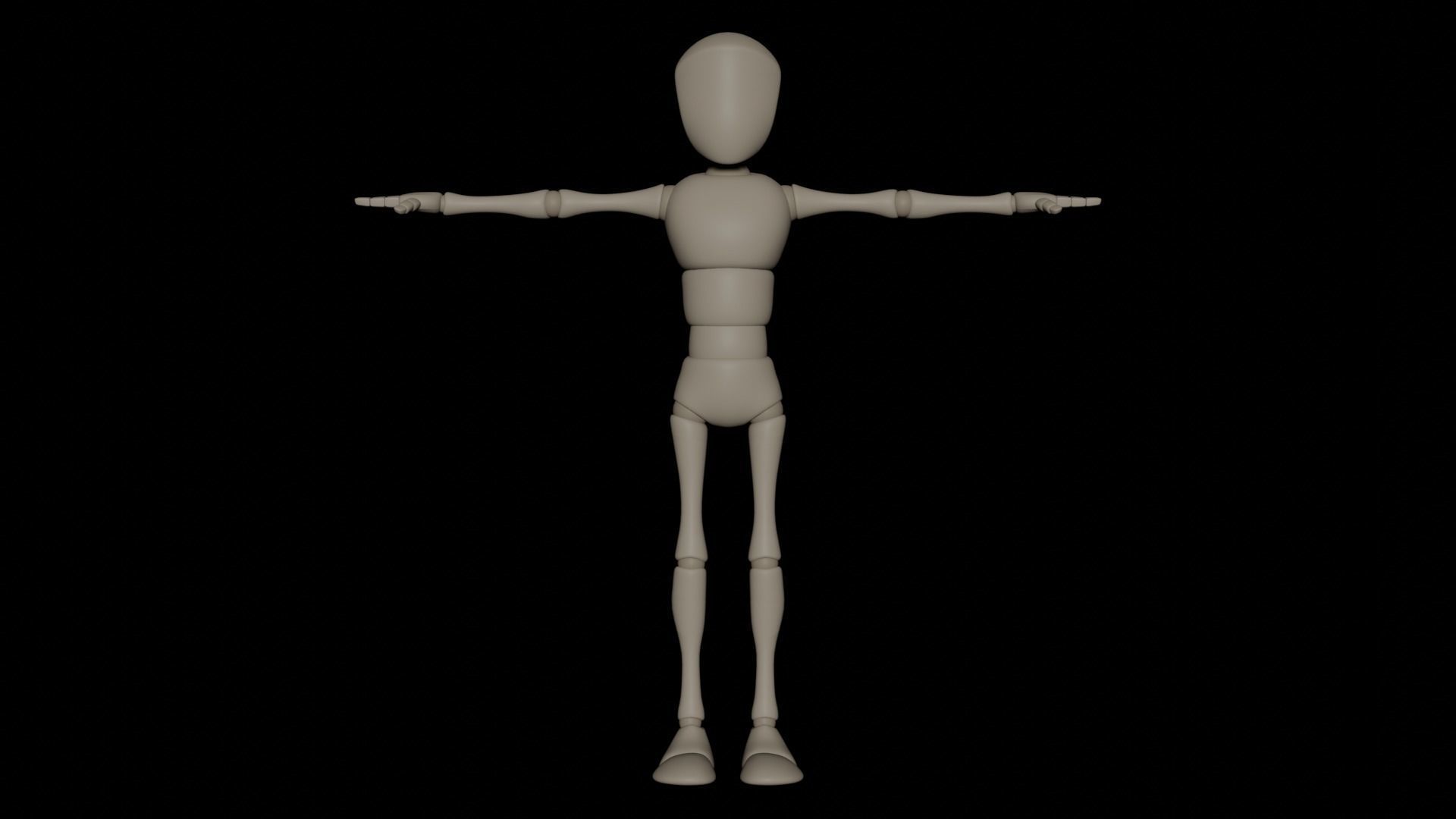 3D model Bony Rig Character VR / AR / low-poly | CGTrader