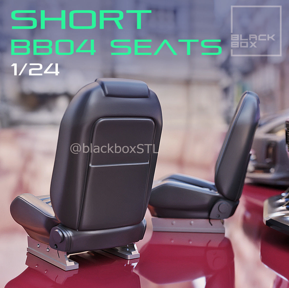 Short Seat BB04 FOR DIECAST AND MODELKITS 1-24th 3D model 3D printable ...