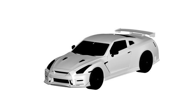 Nissan GTR 3D model | CGTrader