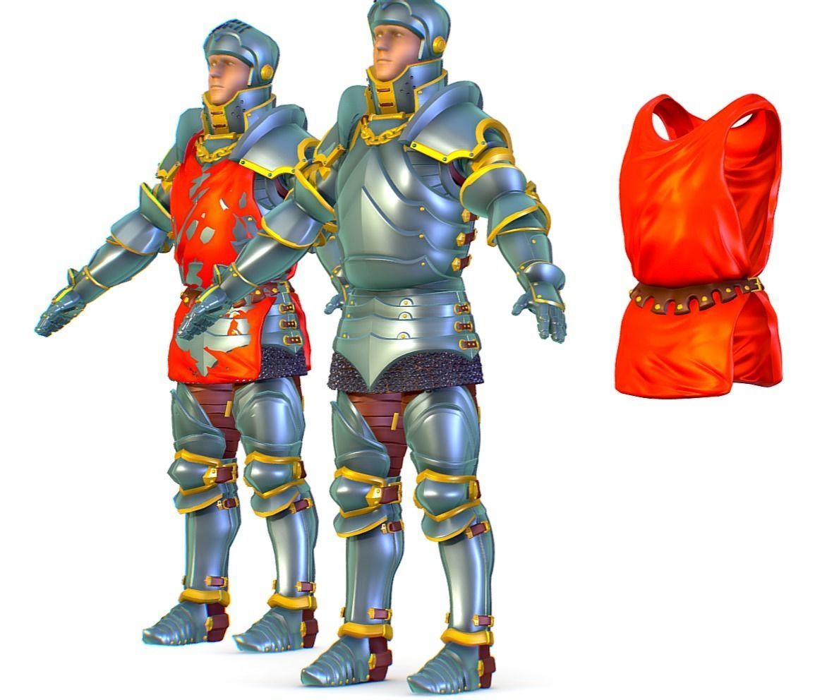 3D model Subdivision 3D Men The Heavy Knight VR / AR / low-poly | CGTrader