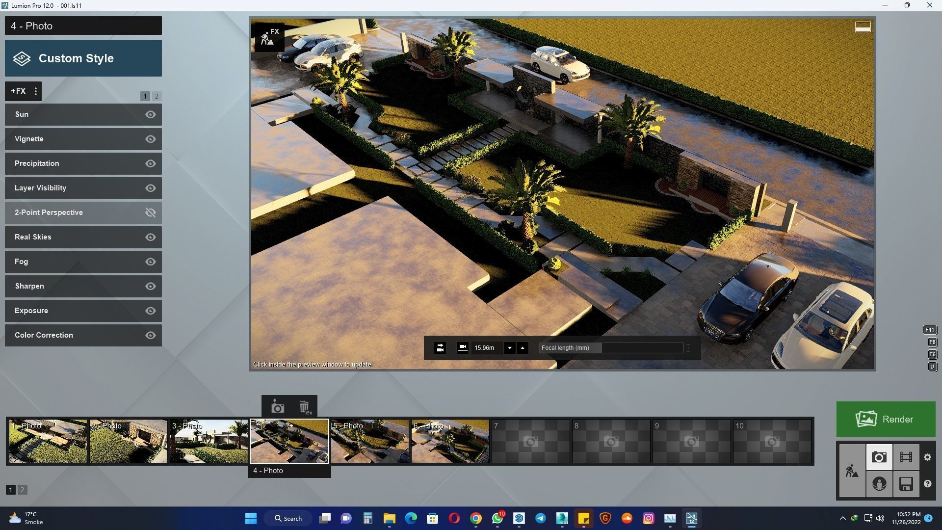 Rendered 3d model of a landscape design residential front yard 3D model ...